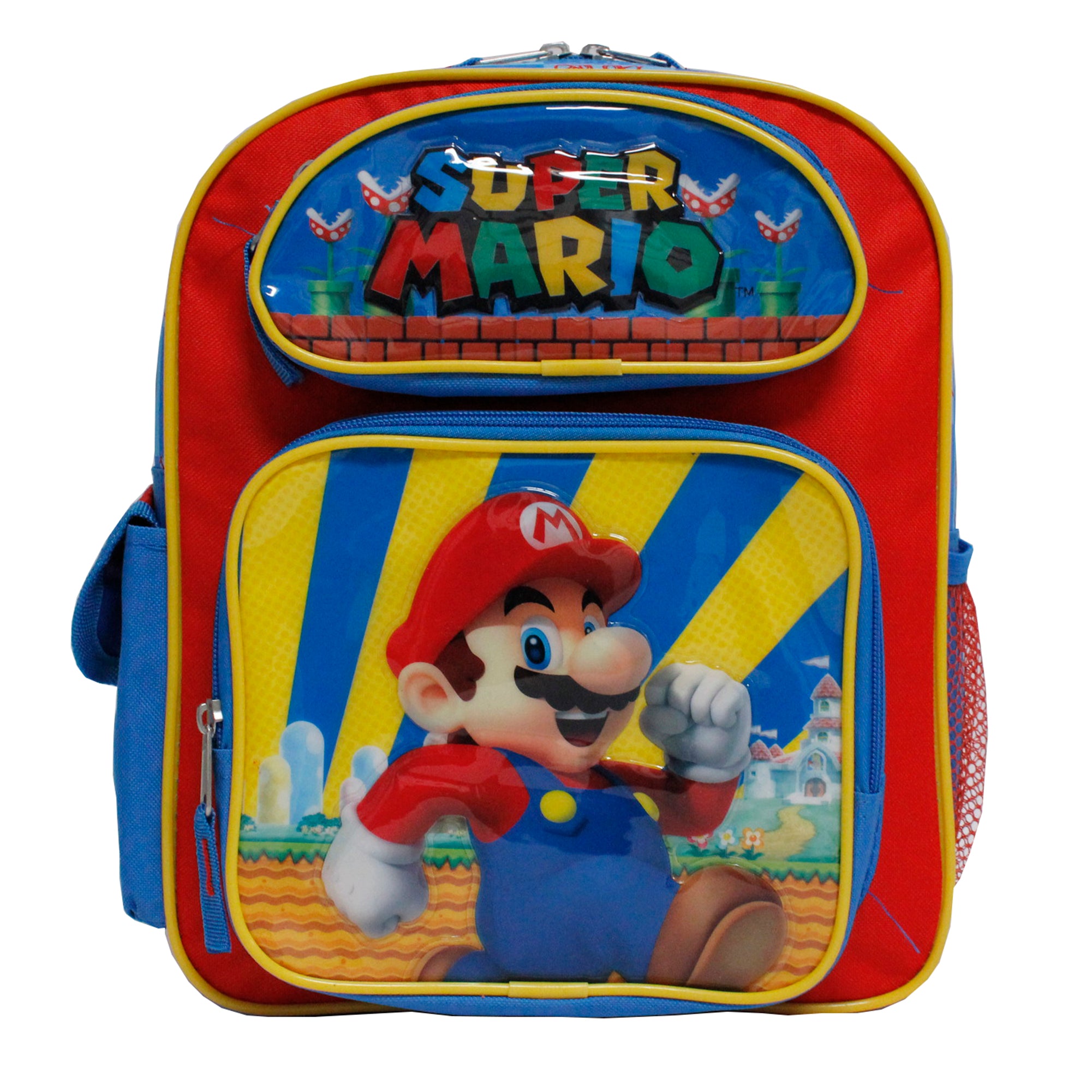 Nintendo Super Mario Blue & Red Mario Small 12" Backpack - Walmart.com
