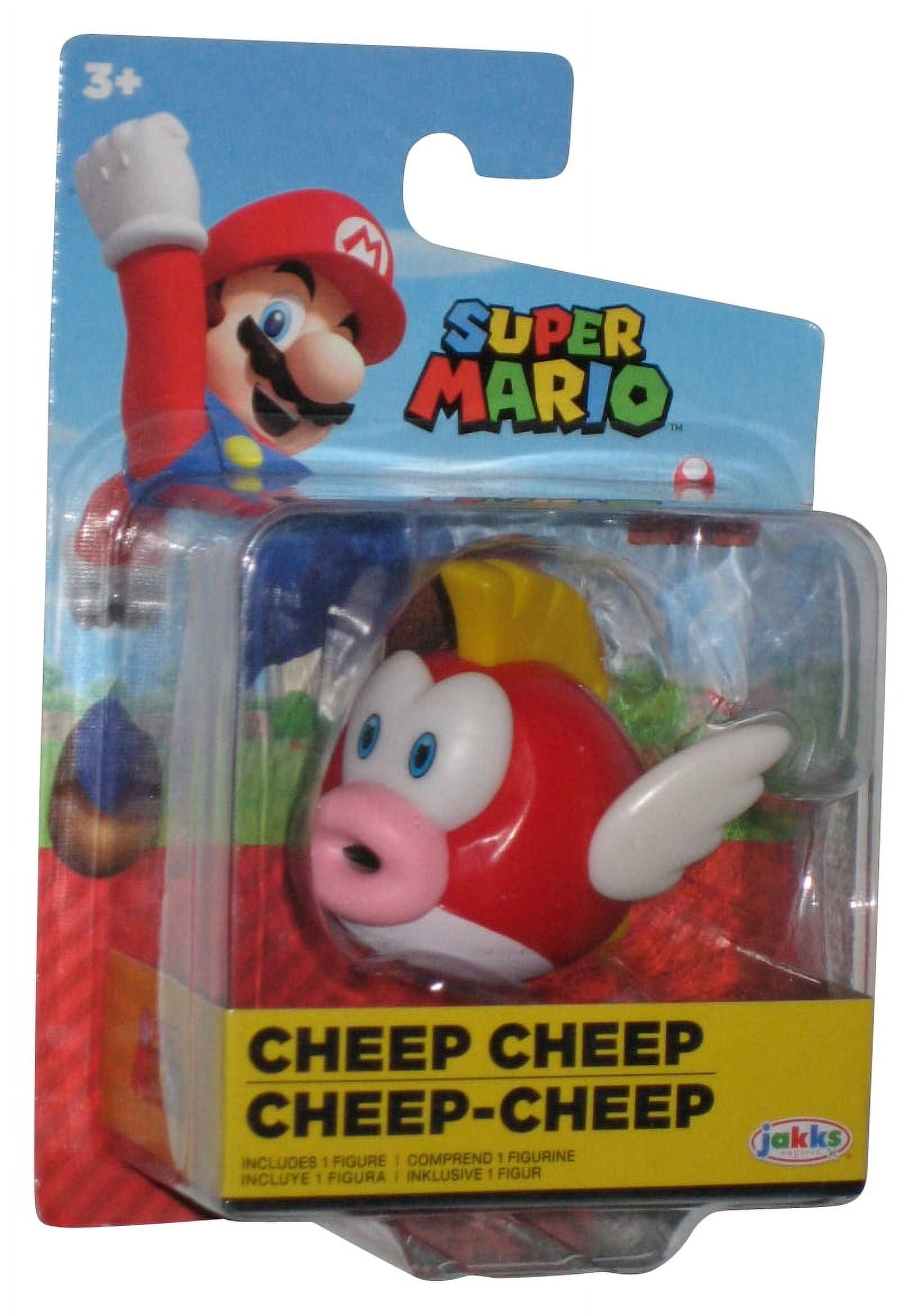 Nintendo Super Mario Bros. (2022) Jakks Pacific Cheep Cheep Fish Figure ...