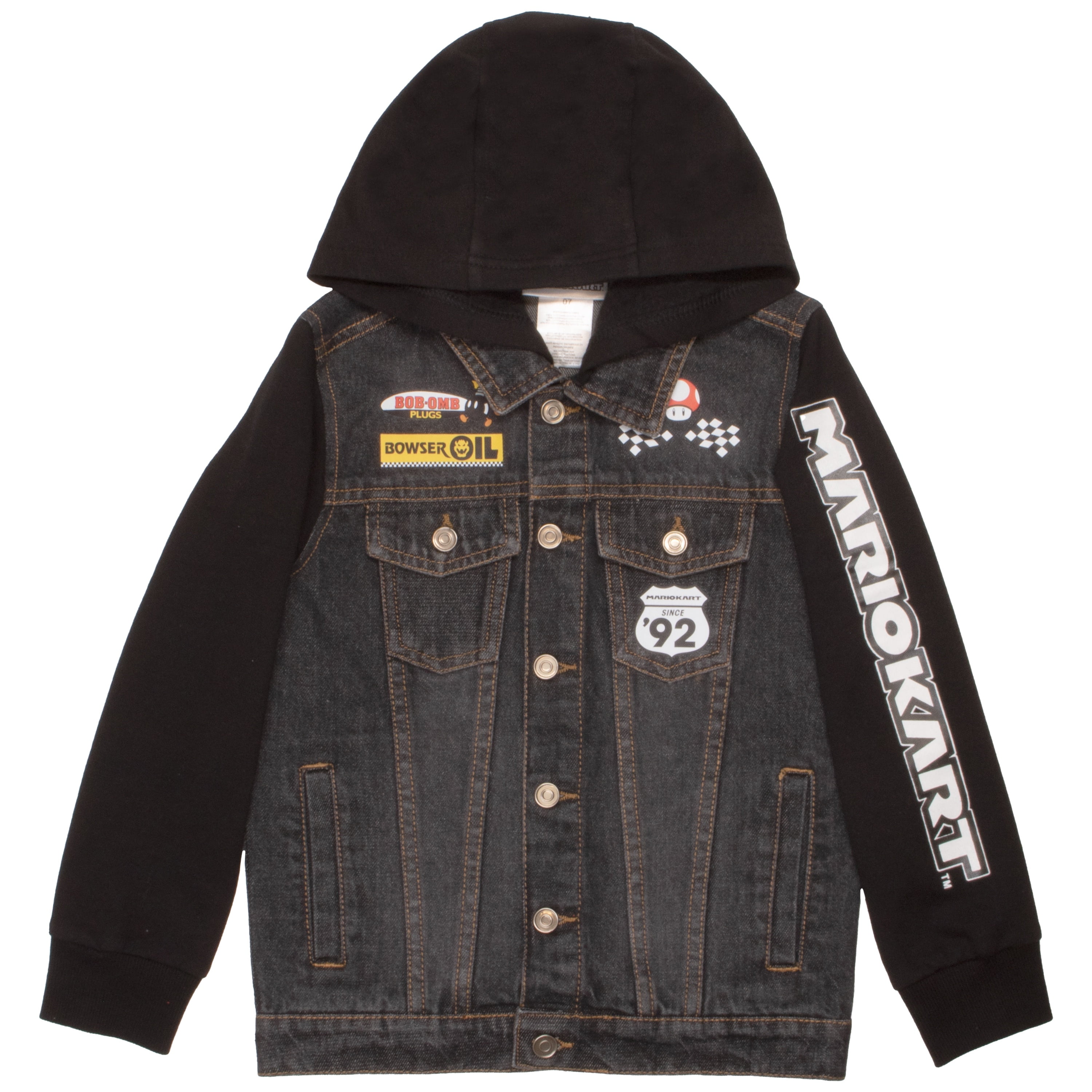 Nintendo Super Mario Bros Boys' Casual Fashion Hoodie, Mario Kart ...