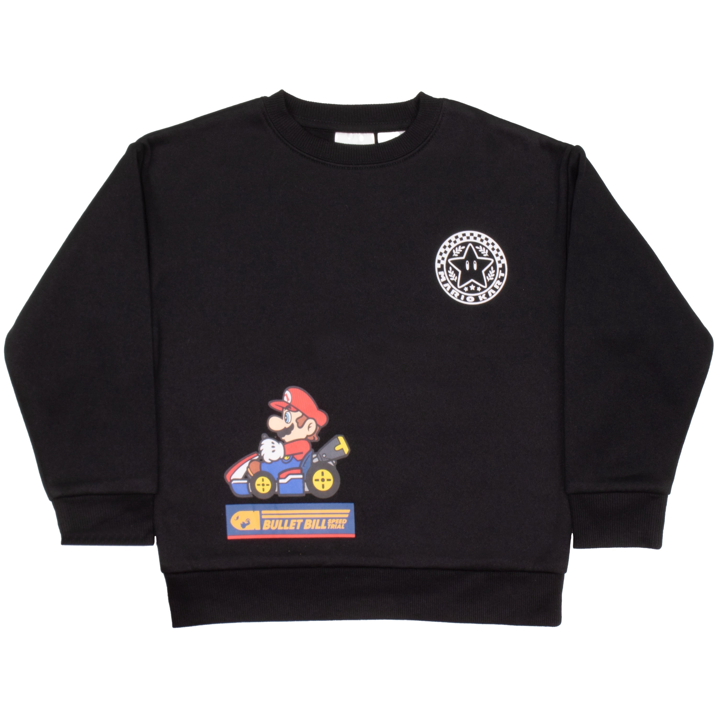 Nintendo Super Mario Bros Boys Long Sleeve Crewneck Sweatshirt Mario ...