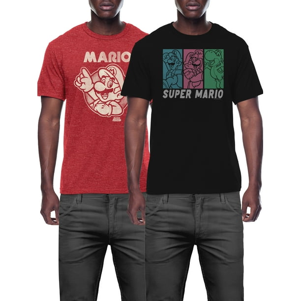 Nintendo Super Mario Bros. Men's & Big Men's Close Dimension Graphic T ...