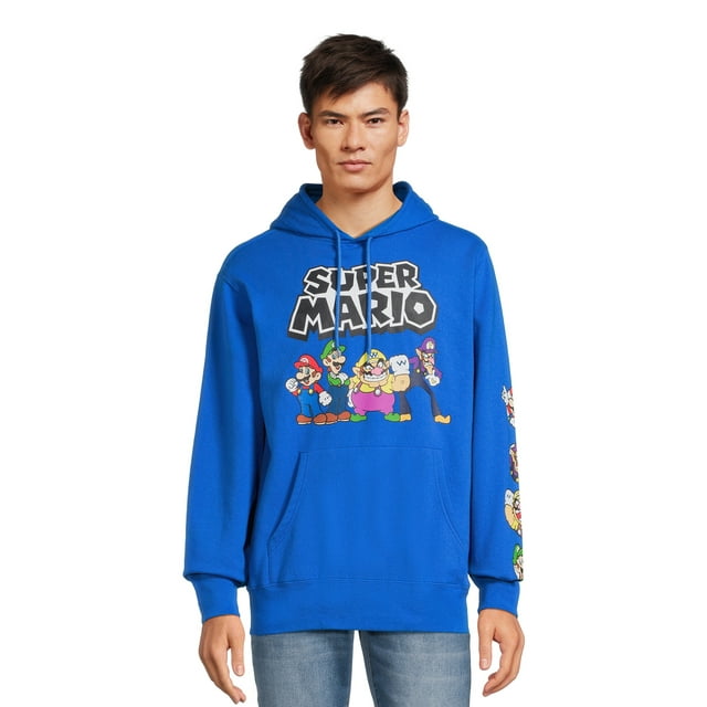 Nintendo Super Mario Bros. Men's & Big Men's Graphic Hoodie Sweatshirt ...