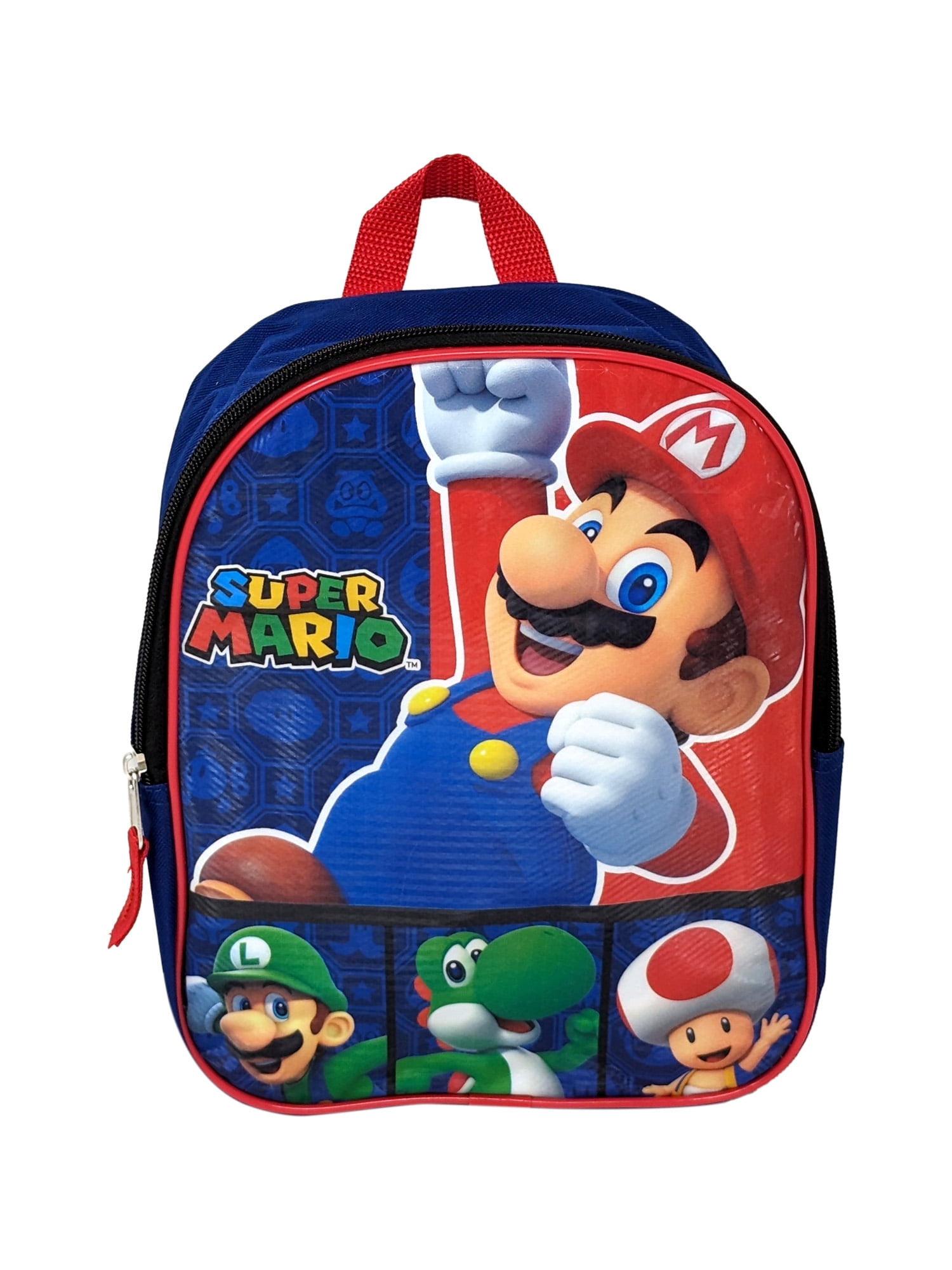 Nintendo Super Mario Bros Mini Backpack 11" Luigi Toad Yoshi - Walmart.com