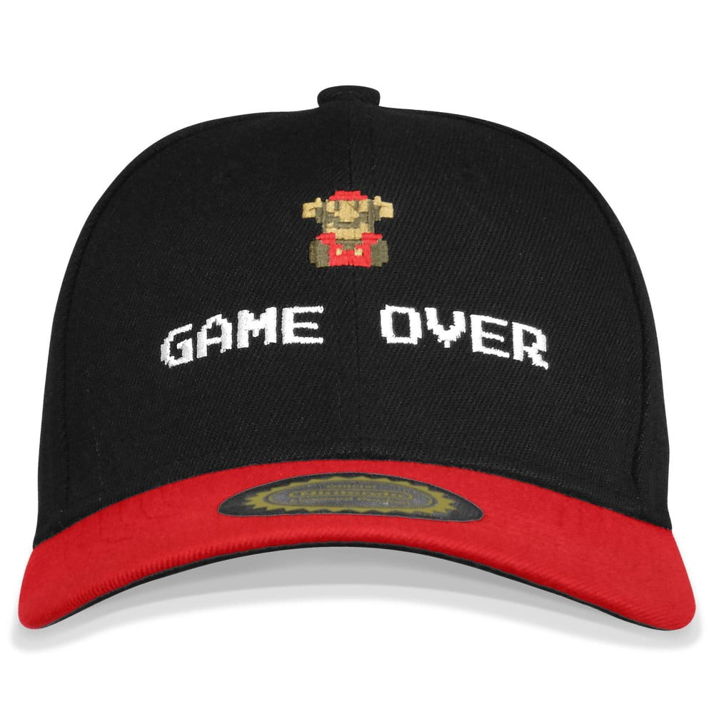 Nintendo Super Mario Bros. Snap Back Brimmed Hat - Game Over - Walmart.com