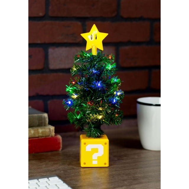 Super Mario Bros. LED Desktop Holiday Tree with Super Star and USB ...