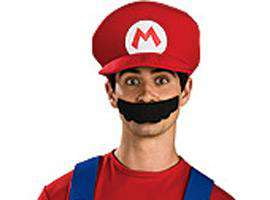 Nintendo Super Mario Brothers Adult Costume Red M Hat - Walmart.com