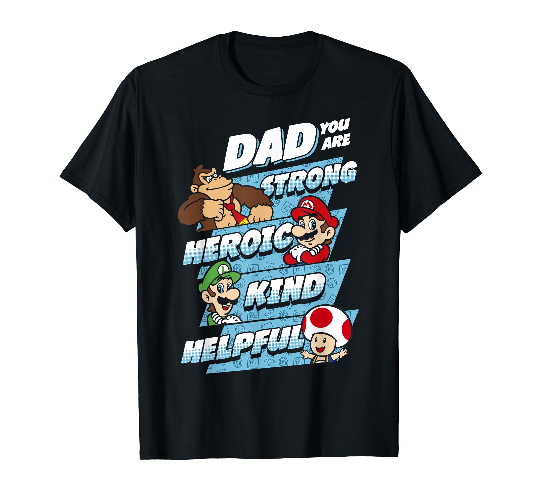 Nintendo Super Mario Dad You Are Big Chest Poster T-Shirt - Walmart.com