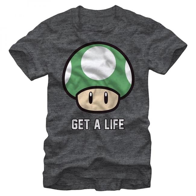Nintendo Super Mario Get a Life Mushroom T-Shirt, Extra Large - Walmart.com