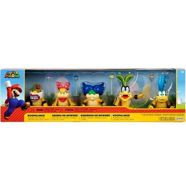 Nintendo Super Mario Koopalings Mini Figure 5-Pack (Bowser Jr, Wendy ...