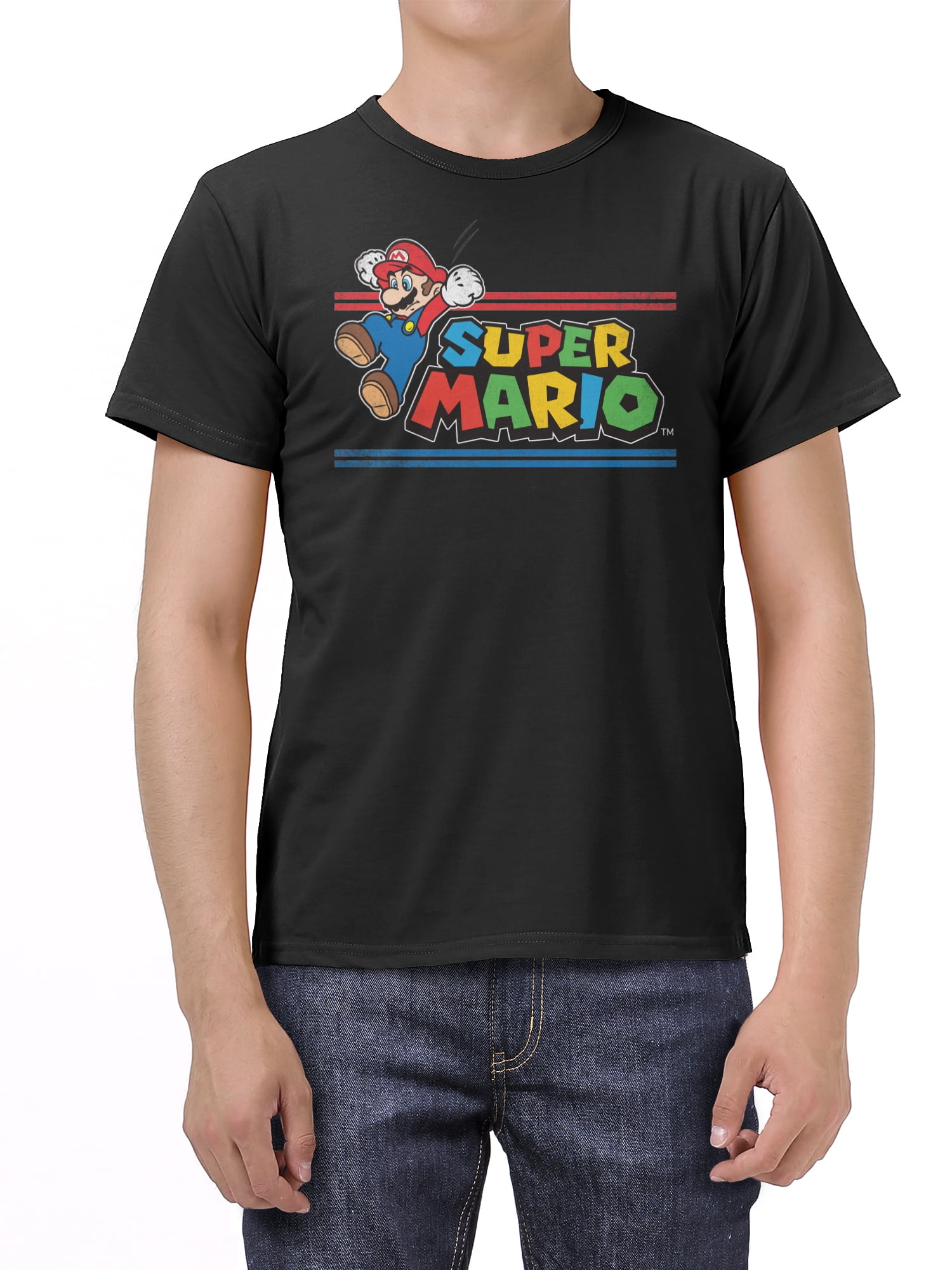 Nintendo Super Mario Logo Men's and Big Men's Graphic T-shirt - Walmart.com