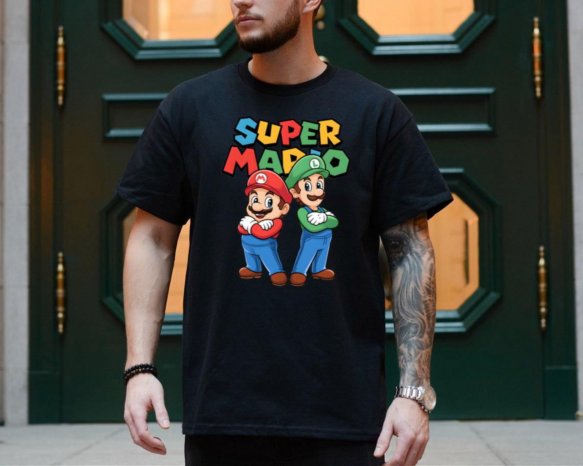 Nintendo Super Mario Luigi Mario T-shirt, Colorful Cartoon Sweatshirt ...