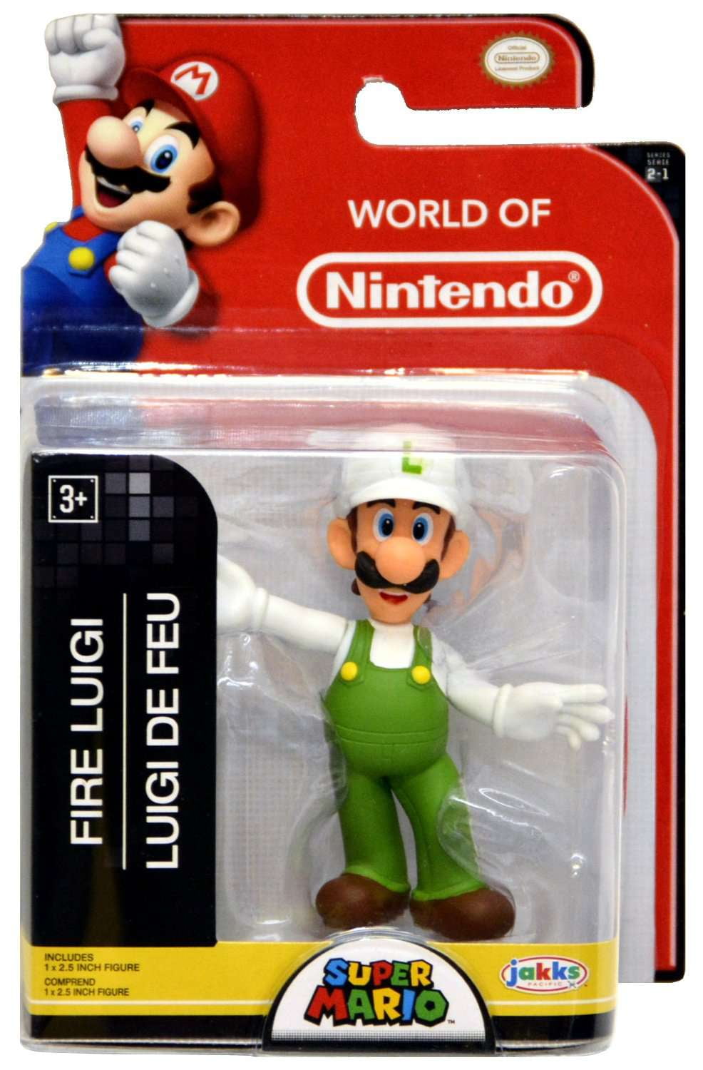 Nintendo Super Mario Mini Fire Luigi Figure - Walmart.com