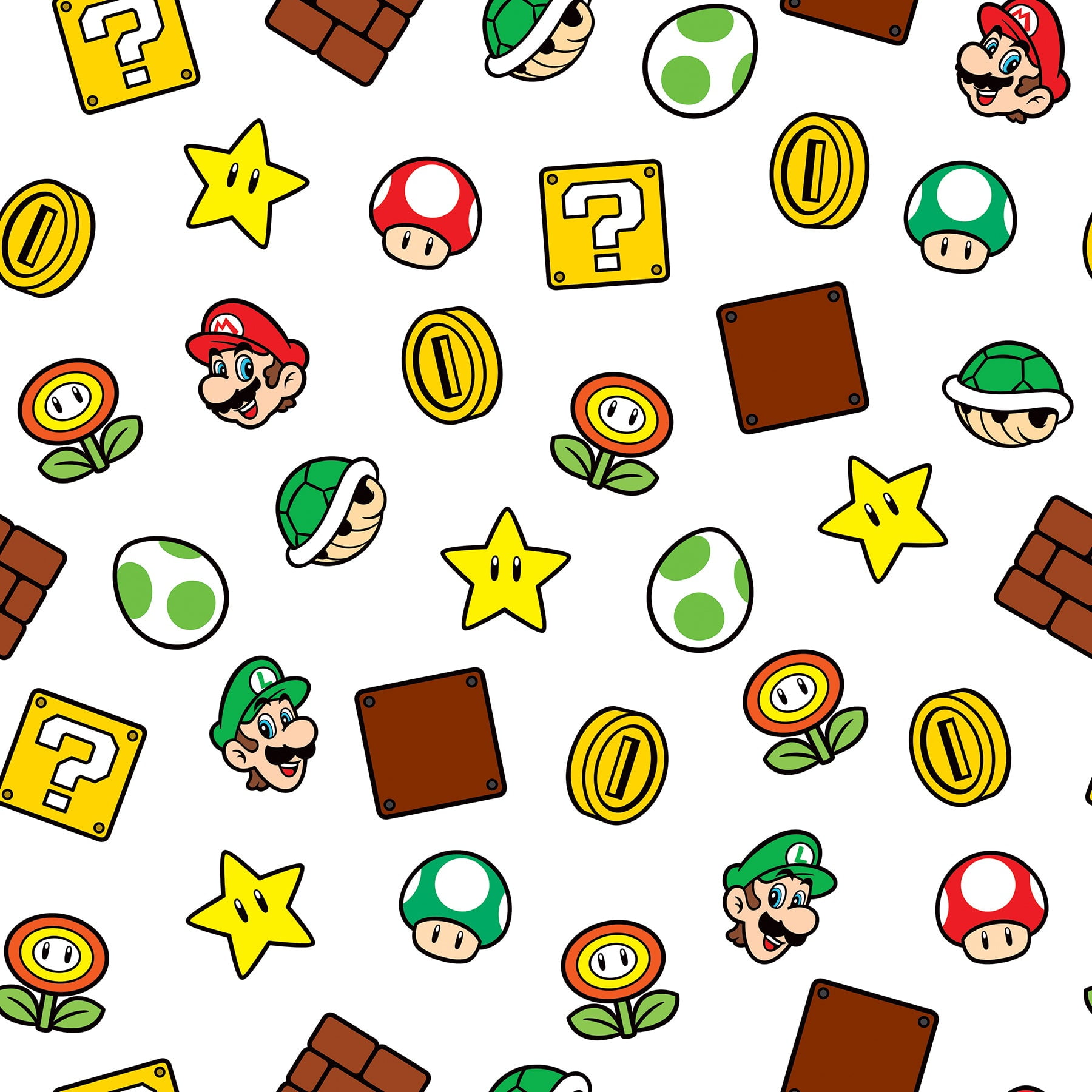 Nintendo Super Mario Power Up Icons Peel & Stick Wallpaper - Walmart.com