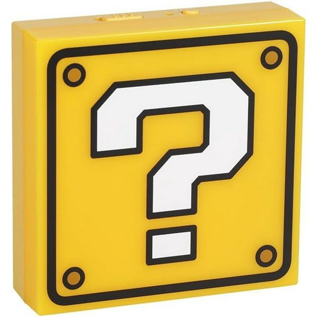 Nintendo Super Mario Question Block Night Light Decor Lamp Video Game ...