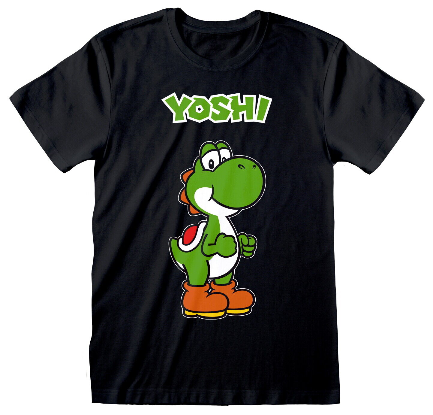 Nintendo Super Mario Yoshi Profile Black T-Shirt NEW OFFICIAL - Walmart.com