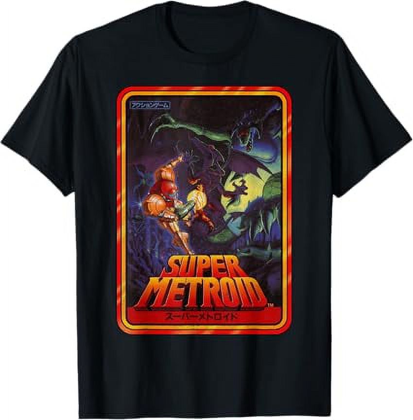 Nintendo Super Metroid Kanji Poster Style T-Shirt - Walmart.com
