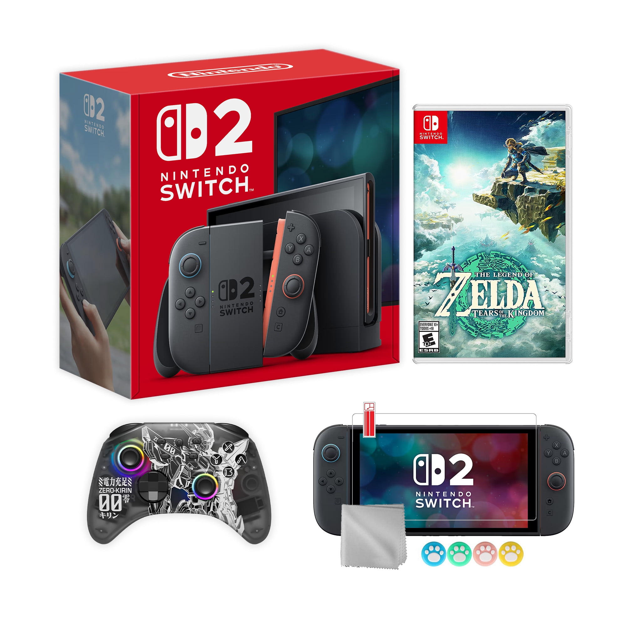 Nintendo Switch 2 Console 256GB 7.9-Inch 1080P HDR Touch Screen, Joy ...