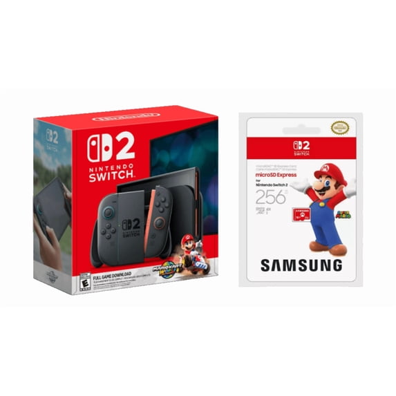 Nintendo_Switch_2_Mario_Kart Bundle + 256gb MicroSD Express Card ...
