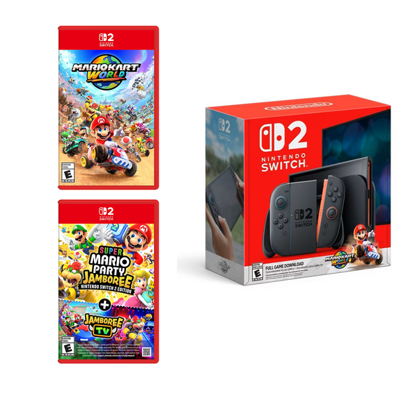 Nintendo Switch 2 Console Bundle – Mario Kart World & Super Mario Party ...