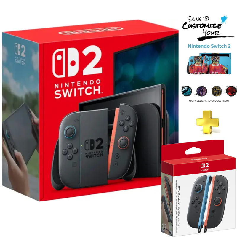 Nintendo Switch 2 Console Bundle with Extra Joy-Con Controllers and ...