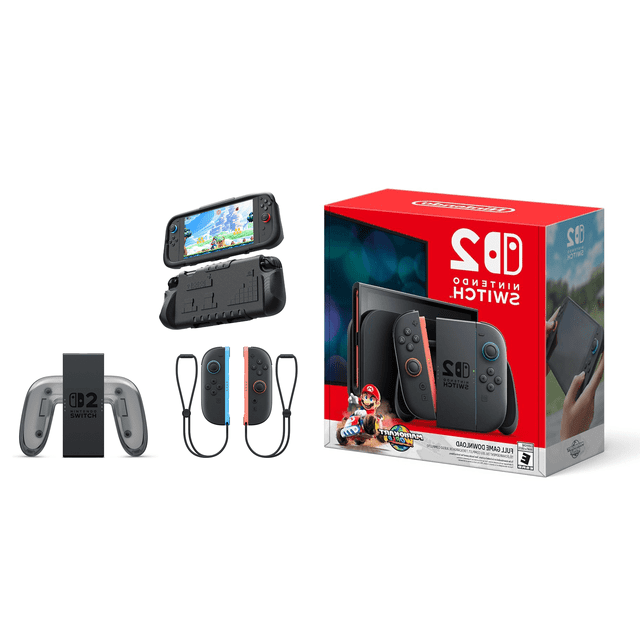 Nintendo Switch 2 + Mario Kart World Bundle + Joy-Con 2 (L)/(R) Light ...