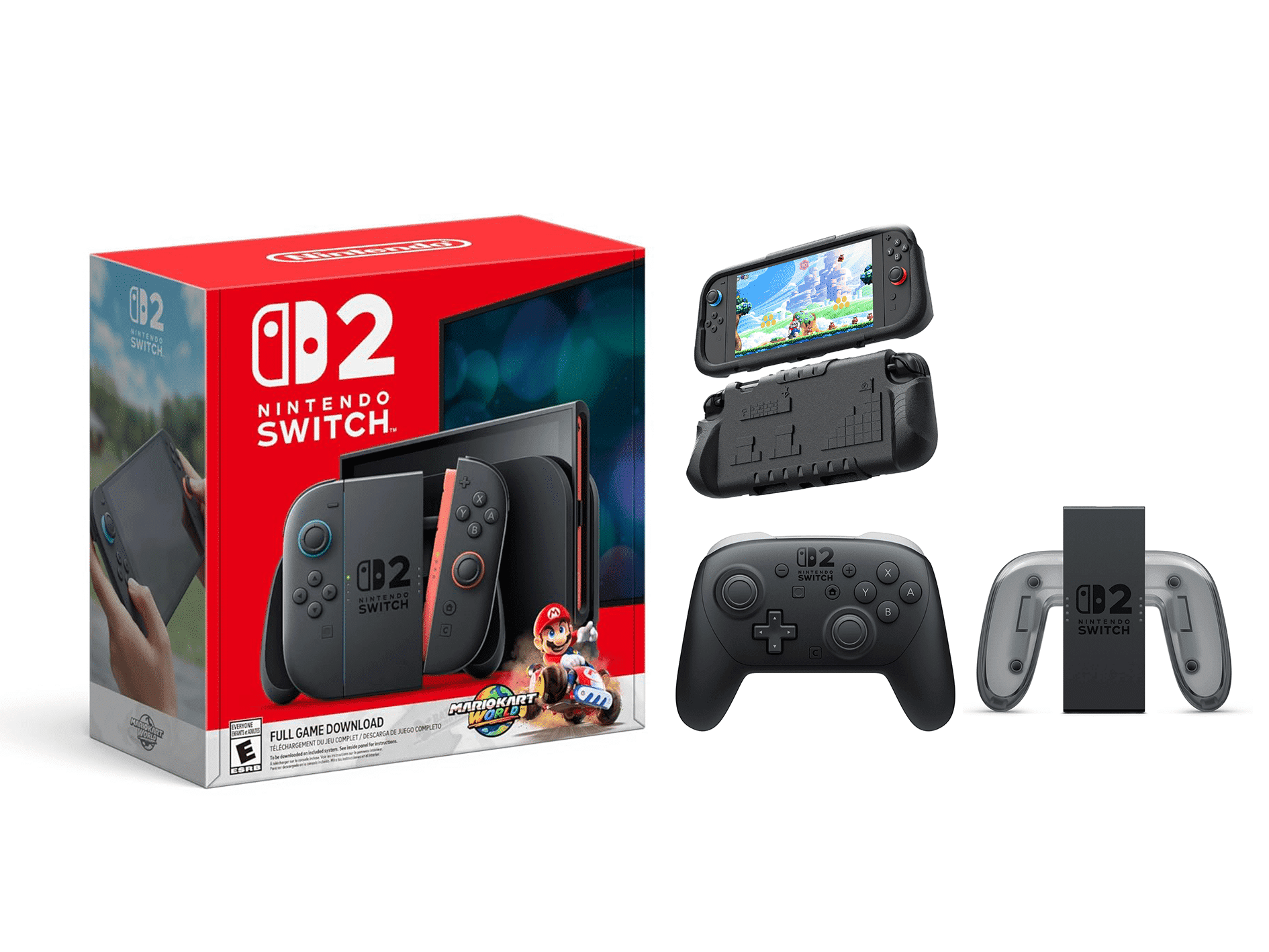 Nintendo Switch 2 + Mario Kart World Bundle + Pro Controller (HK ...