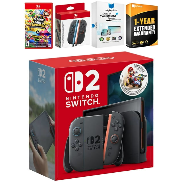 Nintendo Switch 2 + Mario Kart World Bundle with Super Mario Party ...