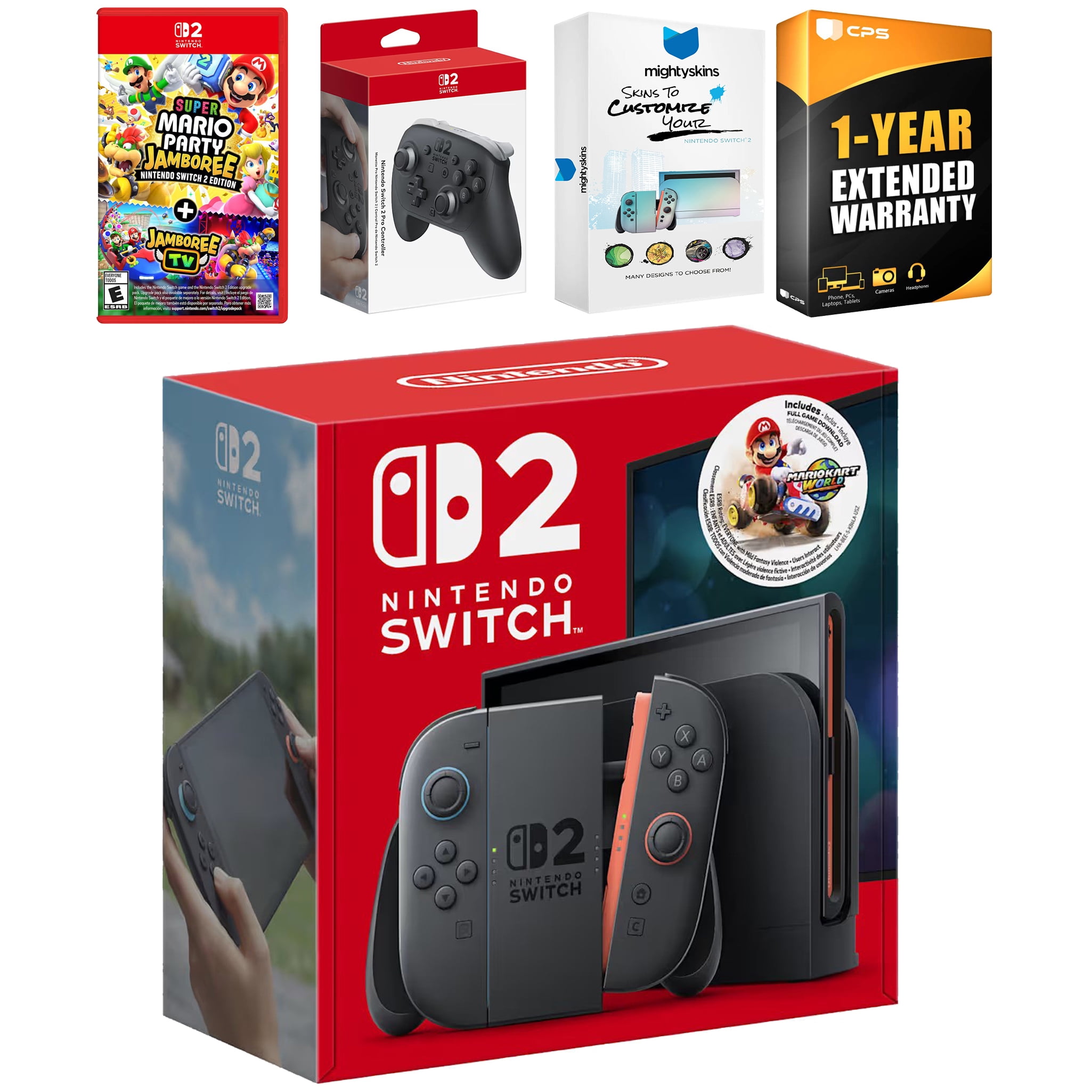 Nintendo Switch 2 + Mario Kart World Bundle with Super Mario Party ...