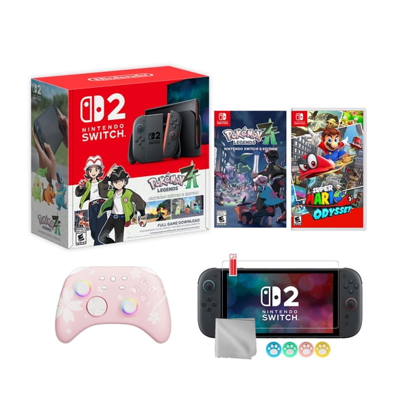 Nintendo Switch Pro Controller Mario Odyssey Bundle
