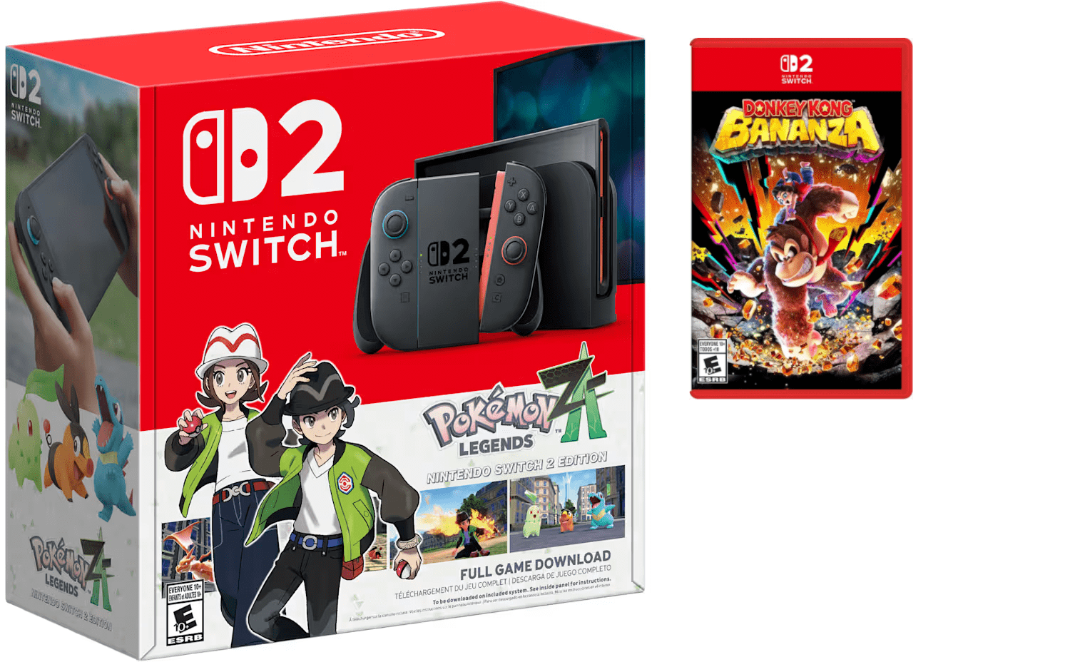 Nintendo Switch 2 Pokemon Legends Z-A Console with Donkey Kong Bananza ...