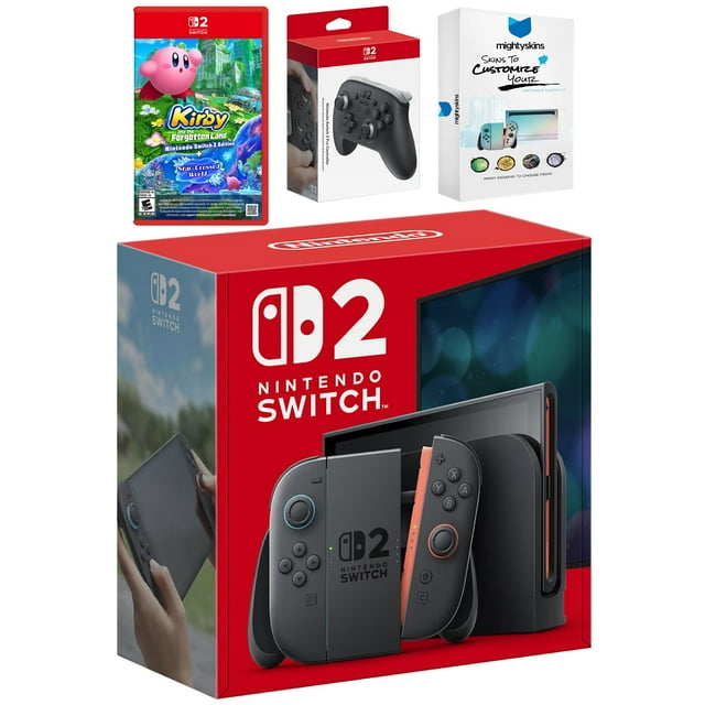 Nintendo Switch 2 Video Game Console with Kirby The Forgotten Land, Pro ...