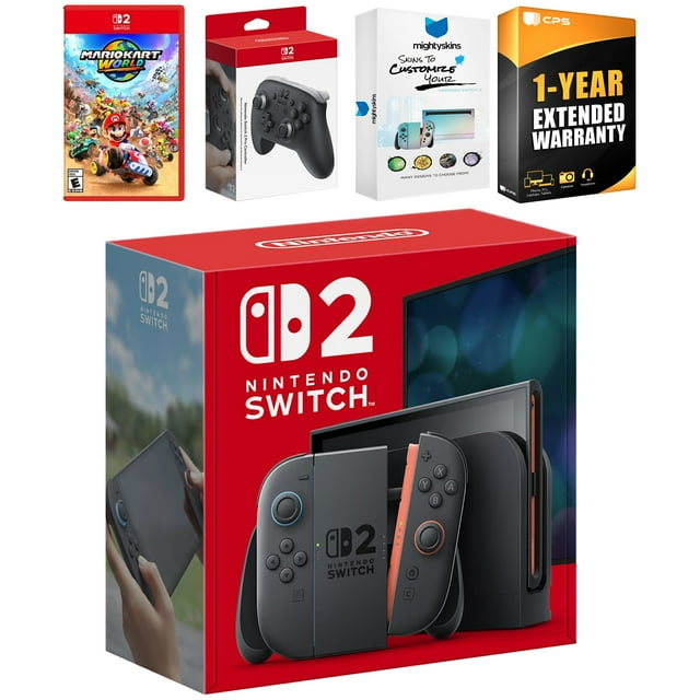 Nintendo Switch 2 Video Game Console with Pro Controller, MightySkins ...
