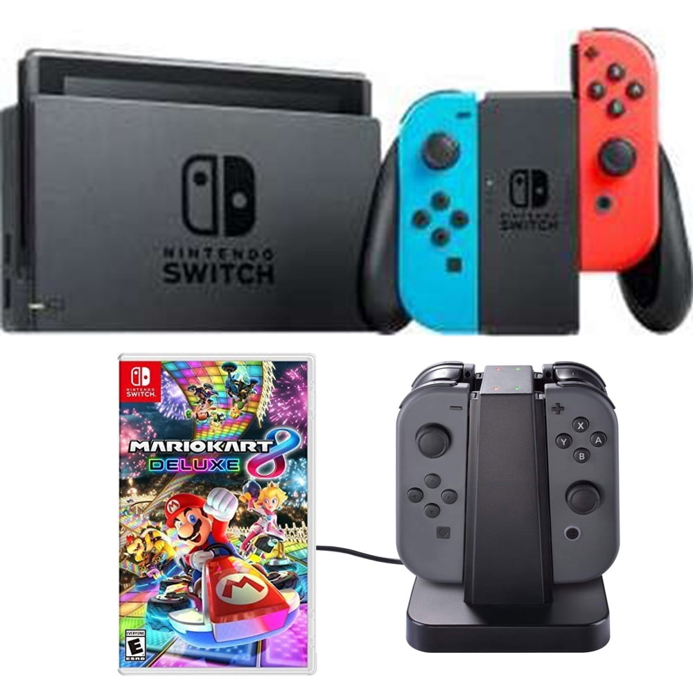 Nintendo Switch 32 GB Console with Neon Blue and Red Joy-Con (HACSKABAA ...
