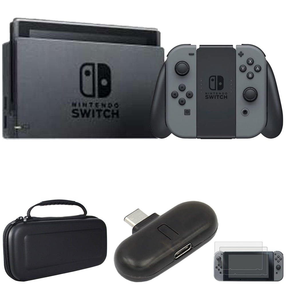 Nintendo Switch 32 GB Console w/ Gray Joy Con (HACSKAAAA) + Accessories ...