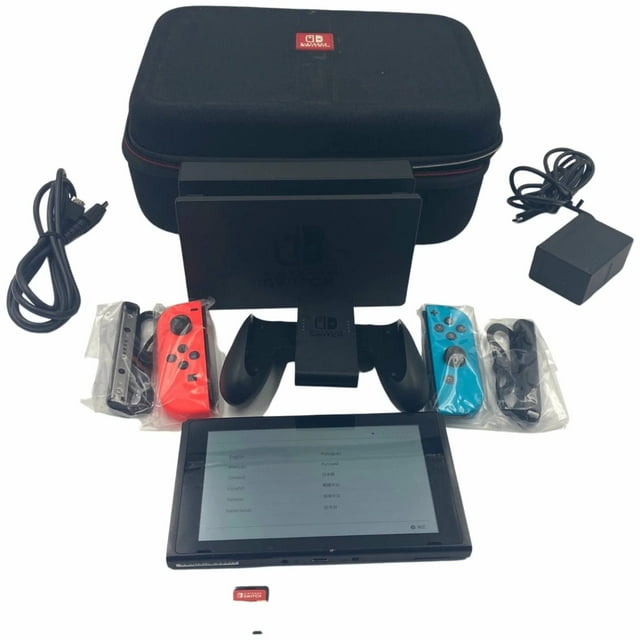Nintendo Switch 32gb Console Neon Red Neon Blue Joy Con