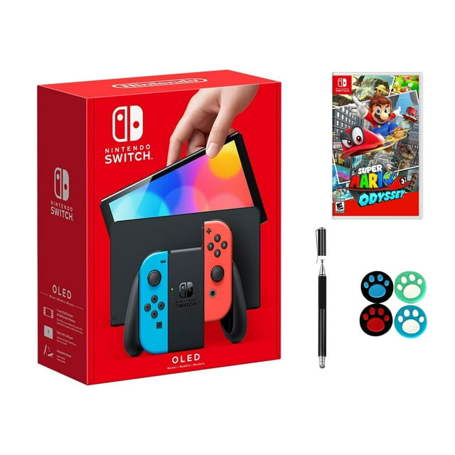 Nintendo Switch 64GB OLED Model Bundle, Nintendo Switch Console with ...