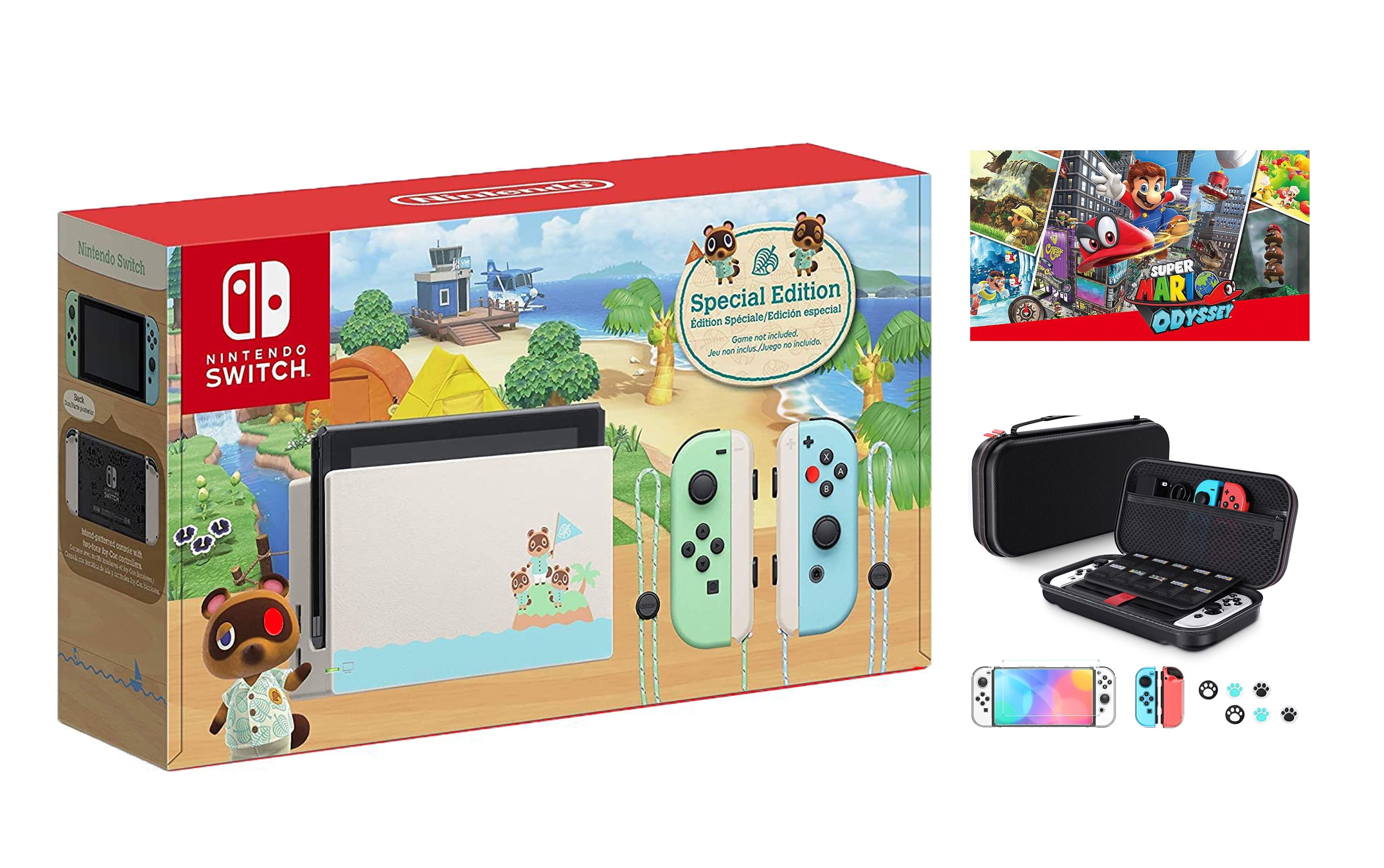 Nintendo Switch Animal Crossing: New Horizons Edition Jon-Con Console ...