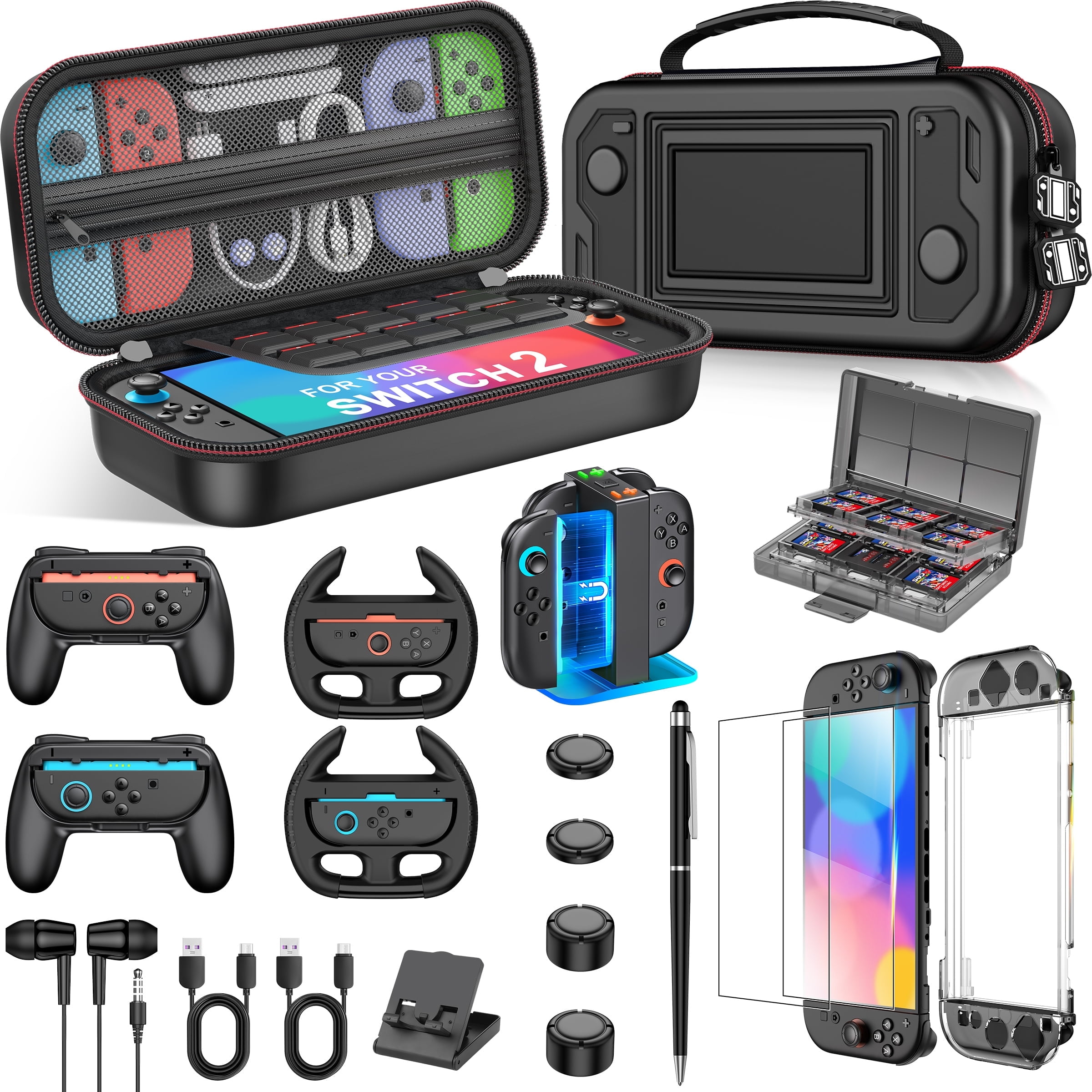 EUROA Nintendo Switch 2 Carrying Case compatible with Switch/Switch ...