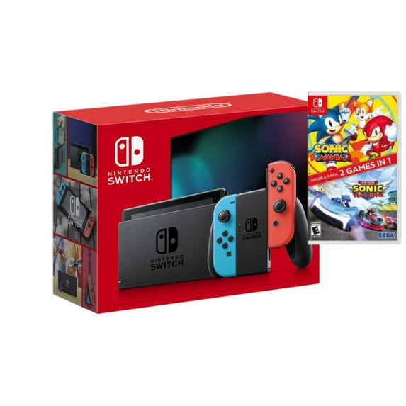 Nintendo Switch Console Bundle with Sonic Mania and Team Sonic Racing ...