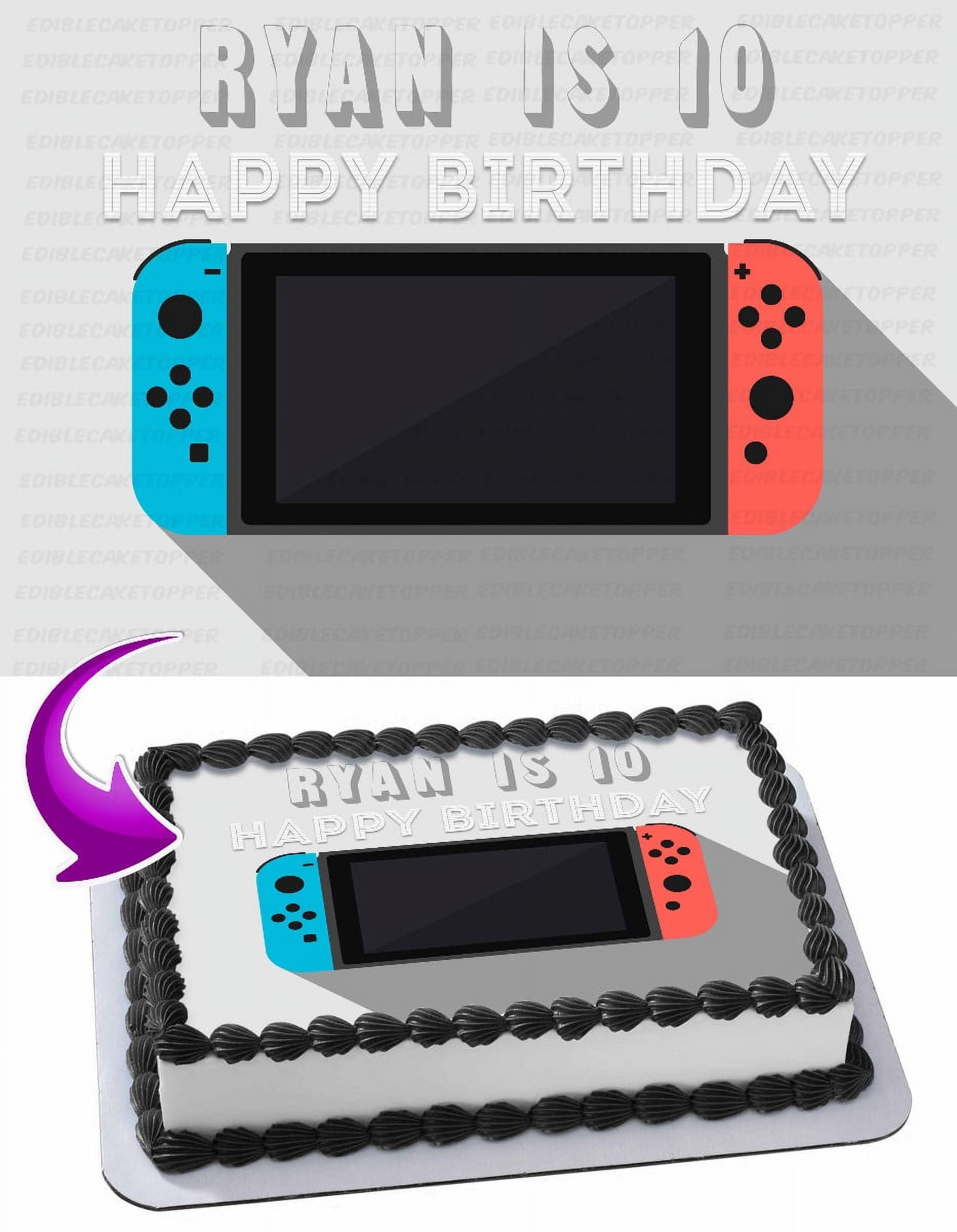 Nintendo Switch Console Edible Cake Image Topper Personalized Picture 1 ...