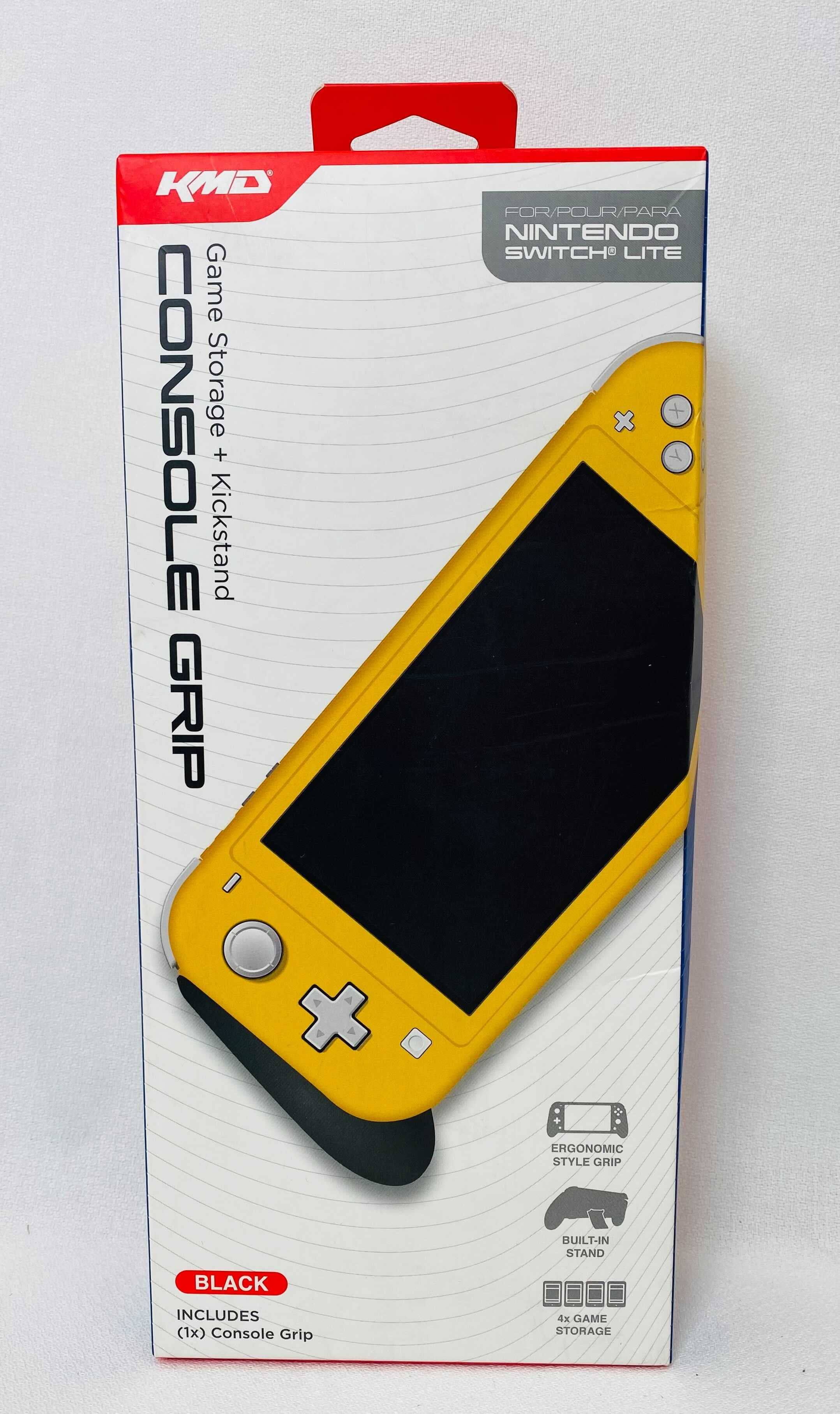 Nintendo Switch Lite Black Console Grip & 4 Game Storage [KMD ...