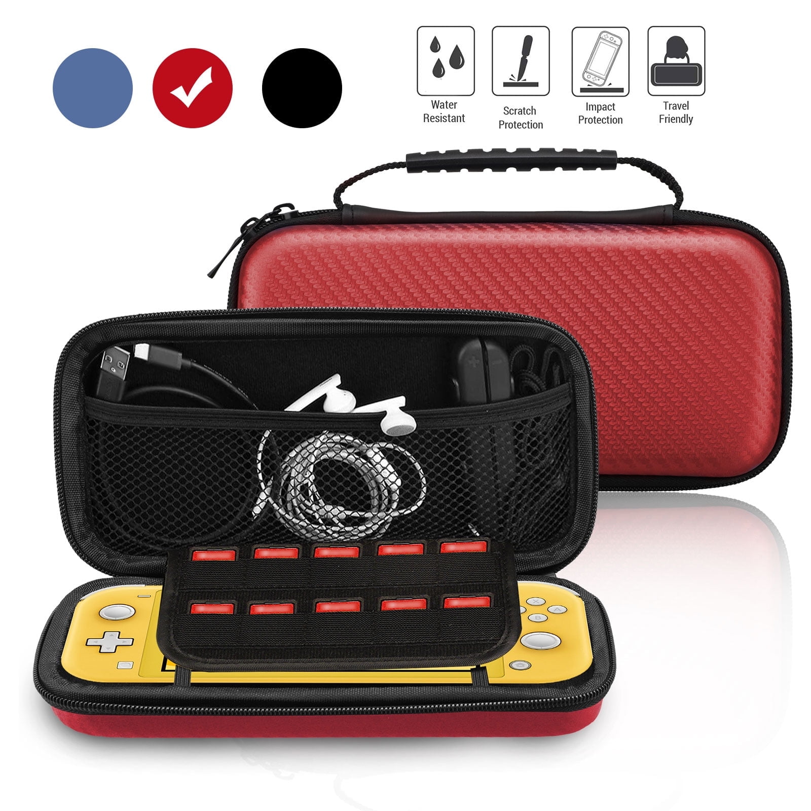 Nintendo Switch Lite Carrying Case with Accessories Bundle - Walmart.com