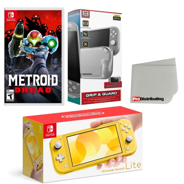 Nintendo Switch Lite Console Yellow with Metroid Dread, Protective Case ...