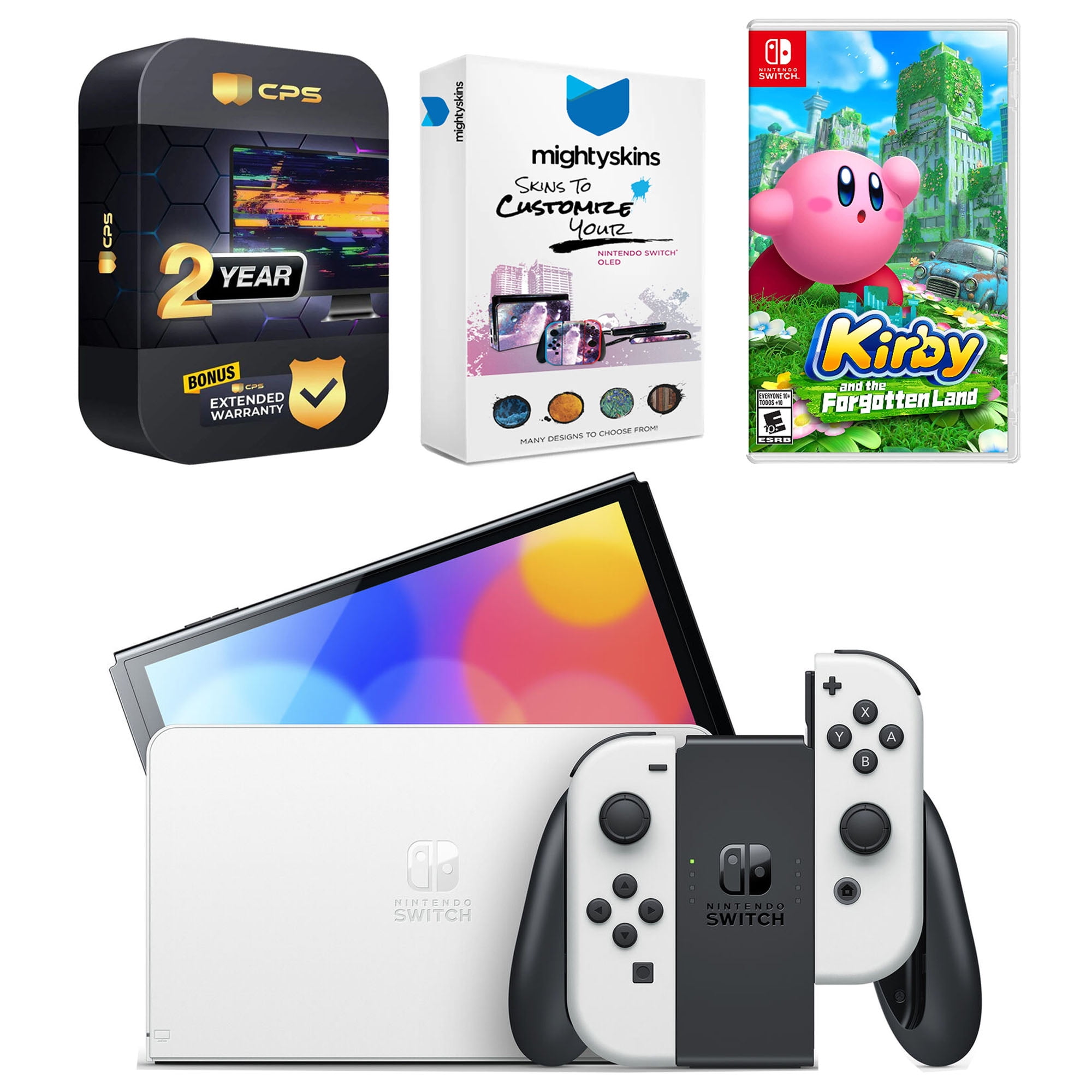 Nintendo Switch OLED Console Mario Kart 8 Deluxe Bundle with Kirby and ...