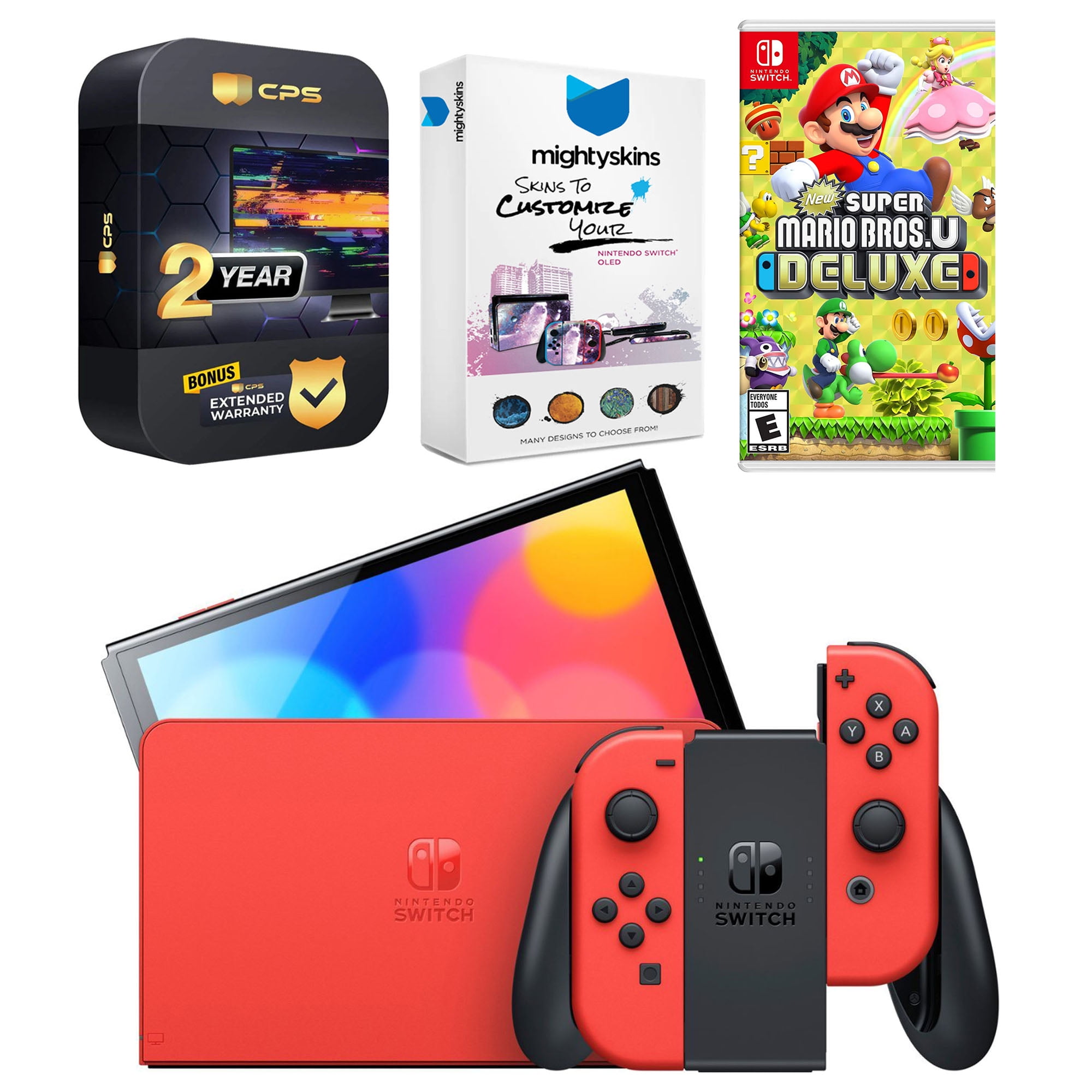 Nintendo Switch OLED Mario Red Edition with New Super Mario Bros. U ...