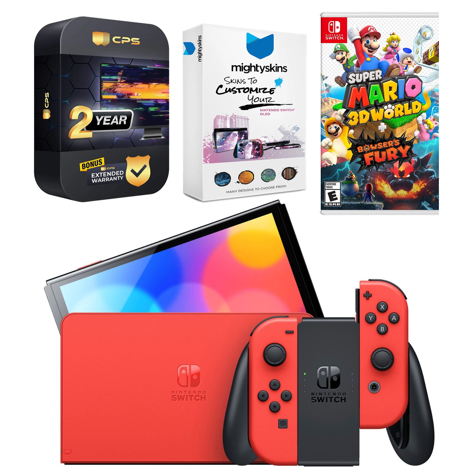 Nintendo Switch OLED Mario Red Edition with Super Mario 3D World ...