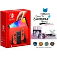 Nintendo Switch OLED Mario Red Joy-Con Edition with MightySkins Voucher ...