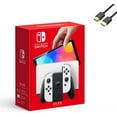 Nintendo Switch - Newest OLED Model Console, 64GB Storage, with White ...