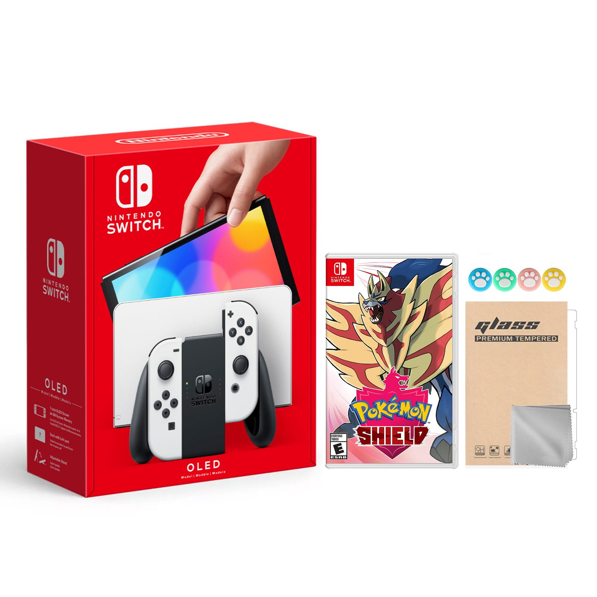 Nintendo Switch OLED Model White Joy Con 64GB Console Improved HD ...