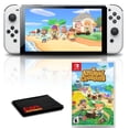 Nintendo Switch OLED White Console with Included Animal Crossing New ...